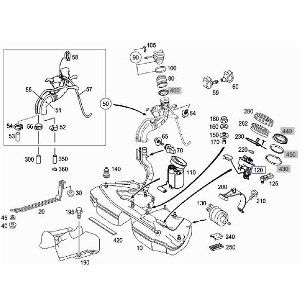 BOSCH製 ベンツ W203 C180 C200 C230 C240 C280 C320 C32AMG フューエルレベルセンサー ...
