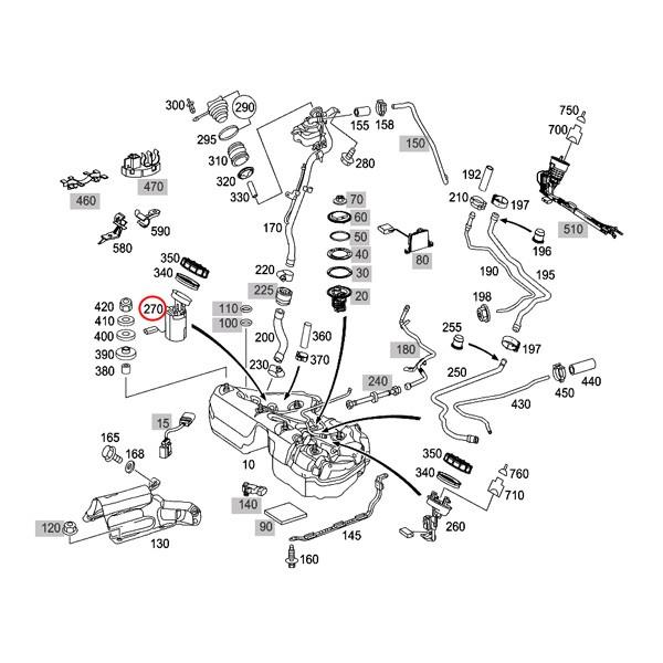 純正OEM BOSCH製 ベンツ W211 セダン E320CDI 燃料ポンプ 2114701694 2114705894 ...