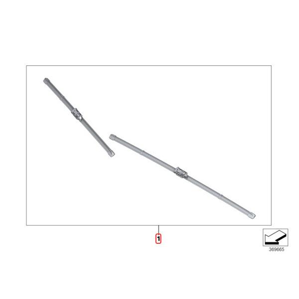 BOSCH製 BMW F20 116i 120i M135i フロント エアロツイン ワイパーブレード 左右セット 550mm 450mm 左 ...