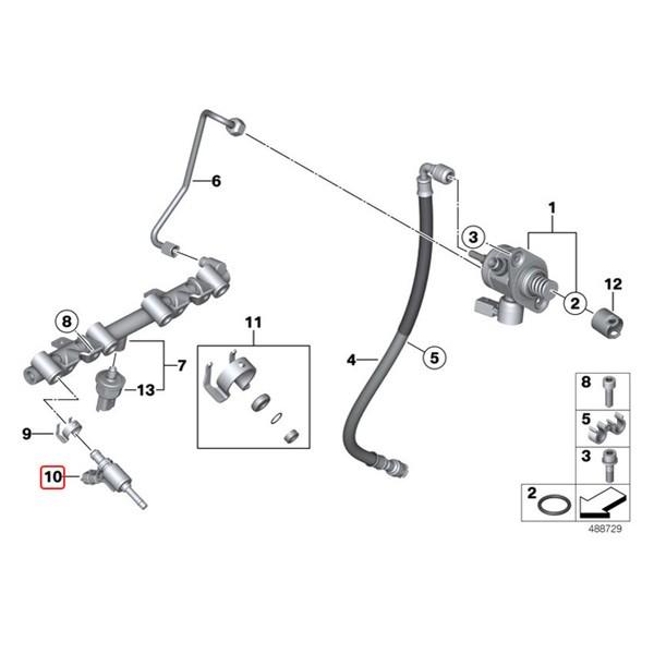 BOSCH（DIY、工具） 純正OEM BOSCH製 BMW F20 116i 118i 120i インジェクター/インジェクションノズル ...