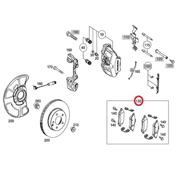 BOSCH（ボッシュ） BOSCH製 QuietCast ベンツ W204 フロント ブレーキパッド/ディスクパッド 左右セット ...