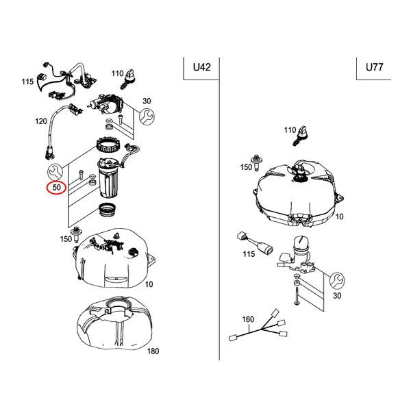 BOSCH（ボッシュ） 純正OEM BOSCH製 ベンツ Eクラス W212 E350 AdBlueヒーター/アドブルーレベルセンサー 対策品 ...