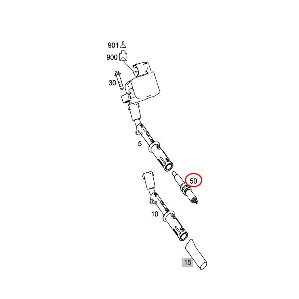 純正OEM BOSCH製 ベンツ W463 X166 G63AMG GL550 GL63AMG スパークプラグ/点火プラグ ...