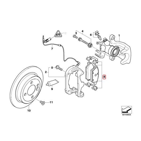 brembo（ブレンボ） Brembo製 BMW MINI ミニ R56 JCW Cooper CooperS One リア/リヤ ブレーキ ...