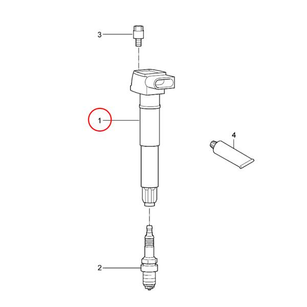 BREMI製 Porsche ポルシェ Cayenne カイエン 958型 2010〜2018年式 イグニッションコイル ...