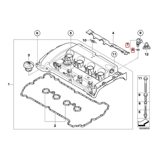 BREMI製 BMW MINI ミニ R56 JCW Cooper CooperS One カムシャフトセンサー/カム角センサー ...