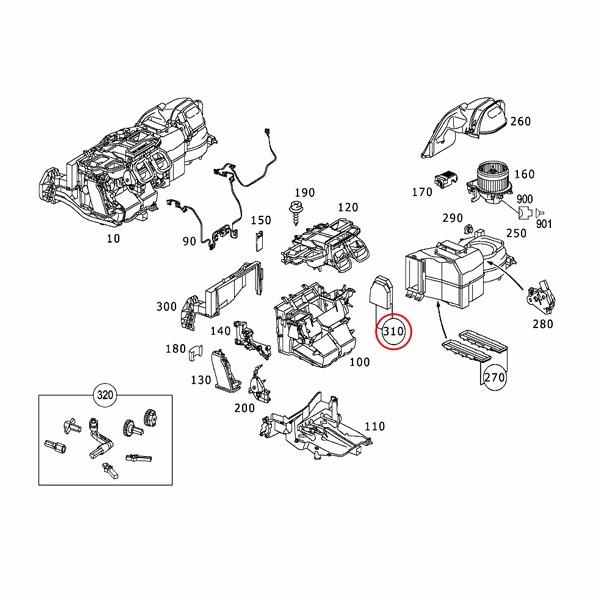 CORTECO製 ベンツ R230 W463 エアコンフィルター 活性炭入り 2枚 2308300418 SL350 SL500 SL550 ...