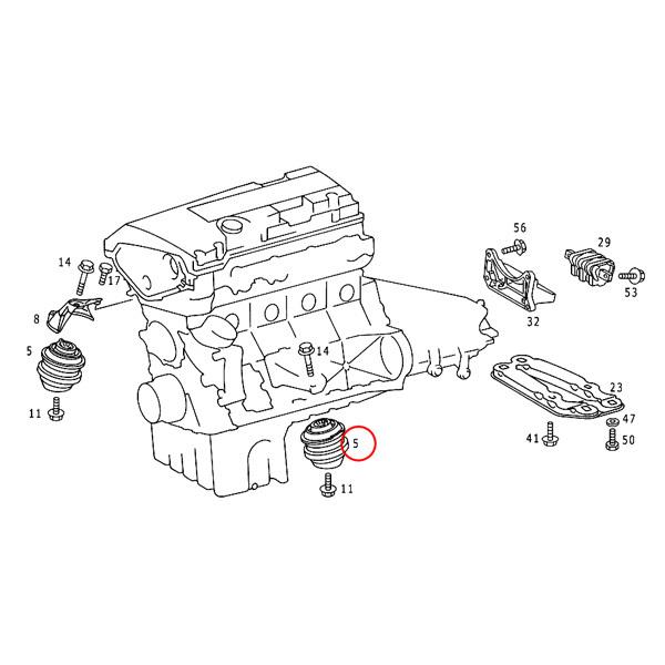 Mercedes-Benz 純正OEM CORTECO製 ベンツ Eクラス W210 E230 エンジンマウント/ラバーマウント/エンジン ...