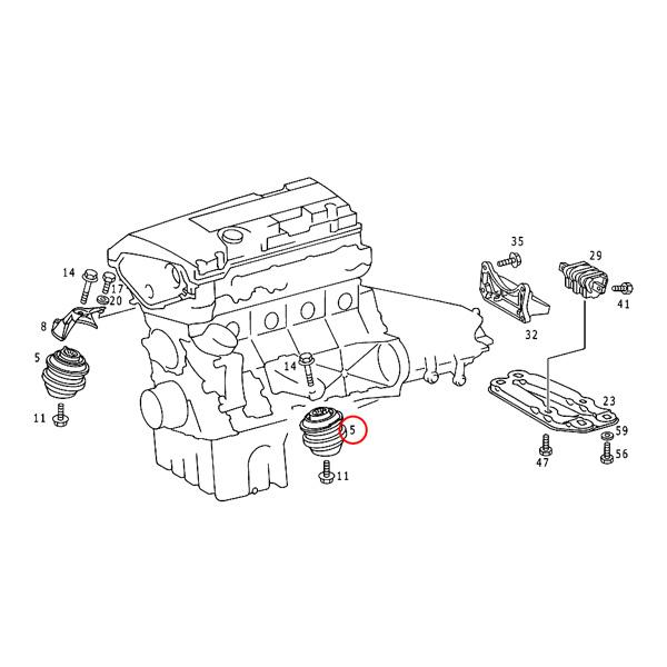 Mercedes-Benz 純正OEM CORTECO製 ベンツ R170 SLK230 エンジンマウント 2022402817 ...