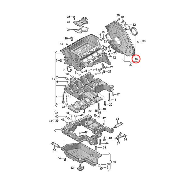 CORTECO製 VW TOUAREG トゥアレグ 7L 2004〜2010年式 リア/リヤ クランクシール/クランクシャフトオイルシール ...