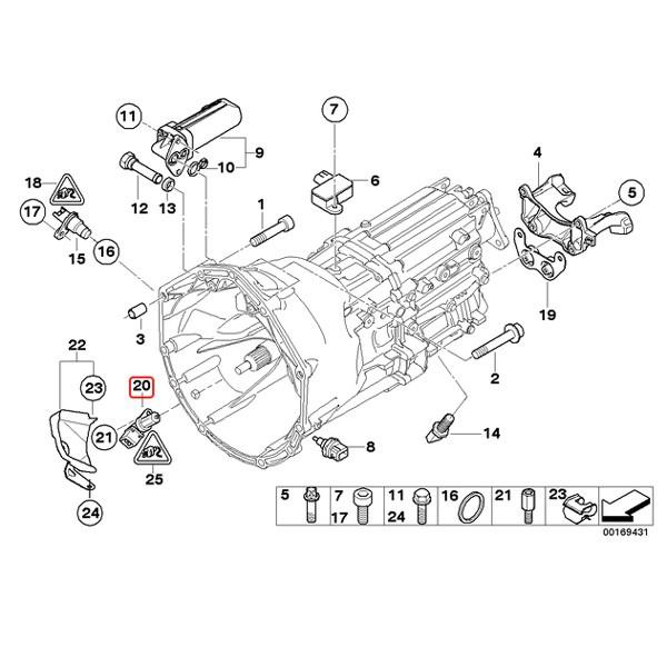 純正OEM DELPHI製 BMW E90 E92 E63 E64 E31 クランクカクセンサー/クランクシャフトセンサー ...