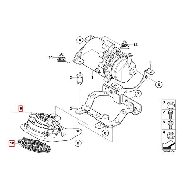 MINI DORMAN製 BMW R53 CooperS パワステポンプ電動ファン 32416857718 32416777632 ...