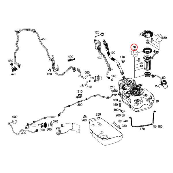 ベンツ Mクラス W166 ML350_BlueTEC AdBlue アドブルー プレヒーター/レベルセンサー 対策品 OM642 エンジン用 ...