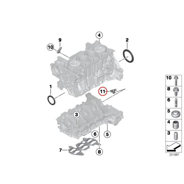 BMW FAE製 1シリーズ F20 クランクカクセンサー/クランクシャフトセンサー N13 直4 13627561753 79287 ...