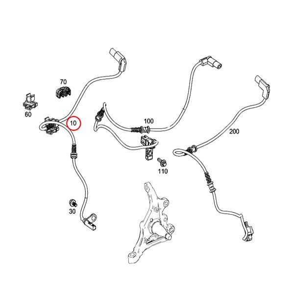 Mercedes-Benz febi bilstein製 ベンツ R172 SLC180 SLC43 フロント ABSセンサー/スピード ...