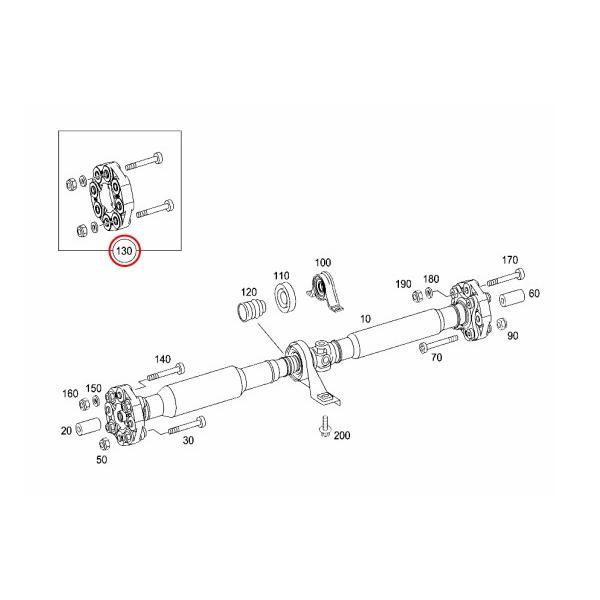 febi bilstein製 ベンツ W211 プロペラシャフト コンパニオンプレート 片側 21199 2154100015 ...