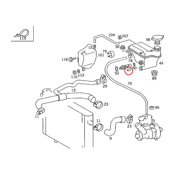 Mercedes-Benz febi bilstein製 ベンツ W126 300SE 500SE 420SEL 560SEL 560SEC ...