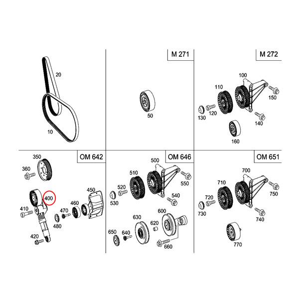 Mercedes-Benz（メルセデス・ベンツ） febi bilstein製 ベンツ W906 2006年式〜 ベルトテンショナー ...