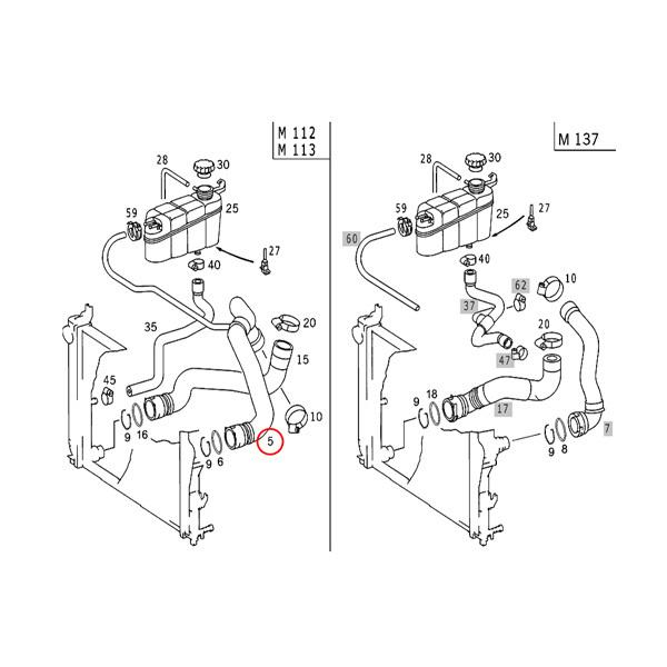 febi bilstein製 ベンツ Sクラス W220 S430 S500 S55AMG CLクラス W215 CL500 ラジエーター ...