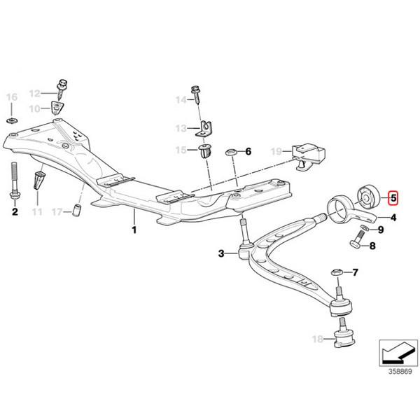 febi bilstein製 BMW Zシリーズ Z3/E36 Mクーペ Mロードスター フロント ロアアームブッシュ 左右セット ...