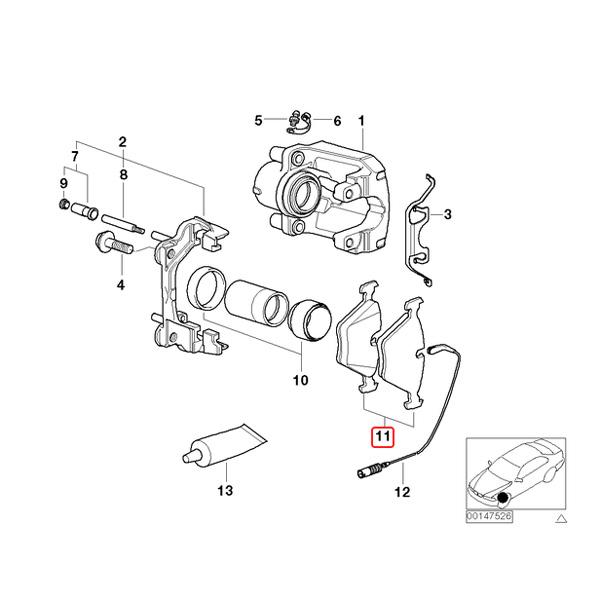 BMW FERODO製 E87 E88 E82 120i 130i フロント ブレーキパッド 左右セット 34112339267 34116763617 34112288875 ...