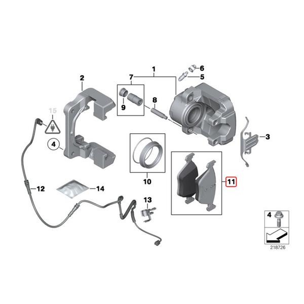 BMW FERODO製 F10 F11 523i フロント ディスクブレーキパッド 左右セット 34116775310 34116796844 ...