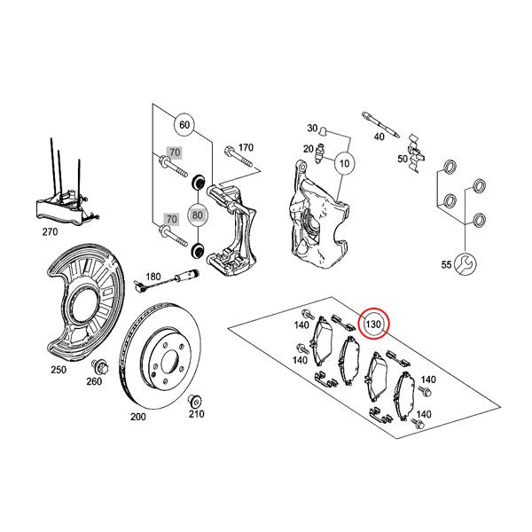 Mercedes-Benz FERODO製 ベンツ C117 CLA45AMG_4MATIC フロント ブレーキパッド 左右セット ...