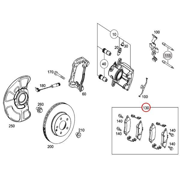 BOSCH（DIY、工具） FERODOベンツC207A207W212フロント ブレーキパッド左右0054201320 0054201020 ...
