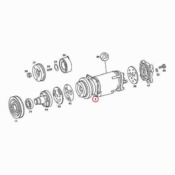 Four Seasons製 ベンツ W116 エアコンコンプレッサー/ACコンプレッサー リビルト 0002304911 0031312501 ...