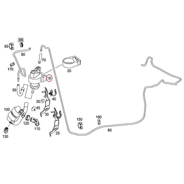 純正 ベンツ W140 W220 W221 パージバルブ/ベントバルブ 0004705593 0004708893 S320 S350 ...
