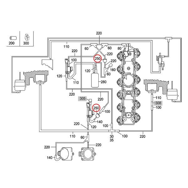 Mercedes-Benz 純正 ベンツ W202 W203 W204 インマニ バキューム チェックバルブ 0021408460 C43 ...