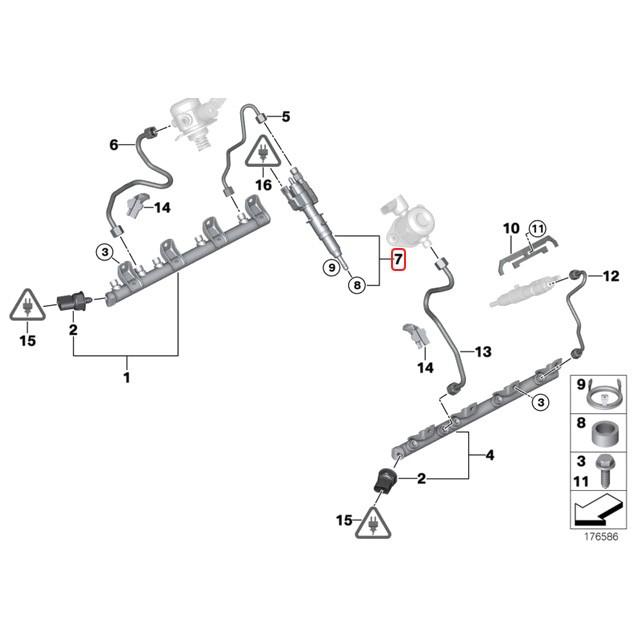 純正 BMW Z4/E89 sDrive35i 35is インジェクター/インジェクションノズル 13538616079 ...