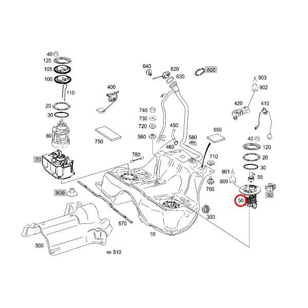 純正 ベンツ W221 S350 S500 S500L S550 S550L 燃料フィルター/フューエルフィルター 2214700390 ...