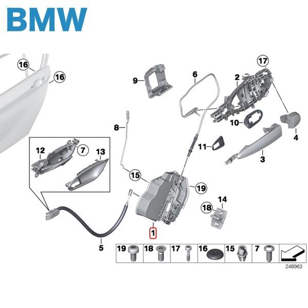 BMW 純正 Xシリーズ X1/E84 リヤ/リア ドアロックアクチュエーター 左 51227202147 sDrive18i ...