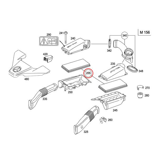 Mercedes-Benz 純正OEM Hengst製 ベンツ W204 W216 C209 A209 C63AMG CL63AMG ...