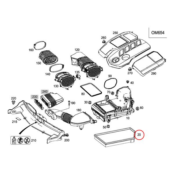 Mercedes-Benz（メルセデス・ベンツ） 純正OEM Hengst製 ベンツ W222 S400d S400d_4MATIC S450 ...