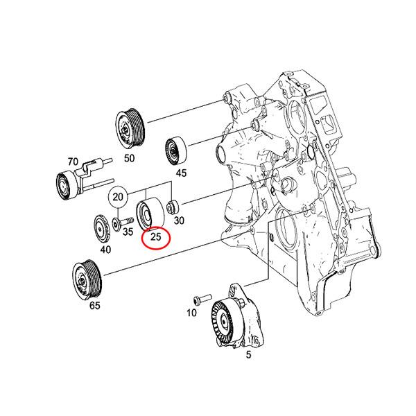 Mercedes-Benz（メルセデス・ベンツ） 純正OEM INA ベンツ W220 W221 W222 S600 S63 アイドラプーリー ...