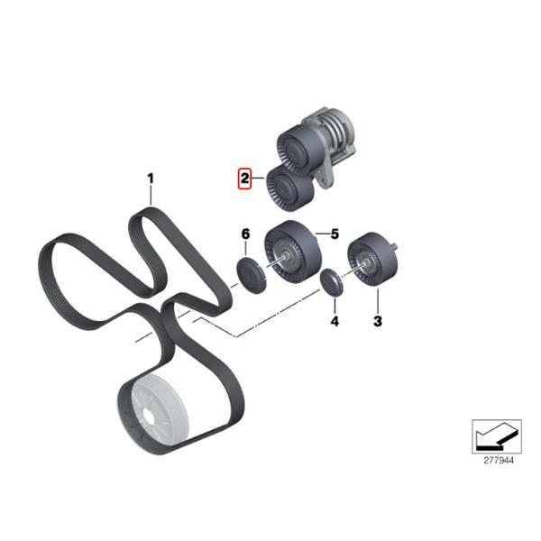 イナ 純正OEM INA製 BMW E90 E91 E92 E93 E82 機械式 ベルトテンショナー N55 エンジン用 ...