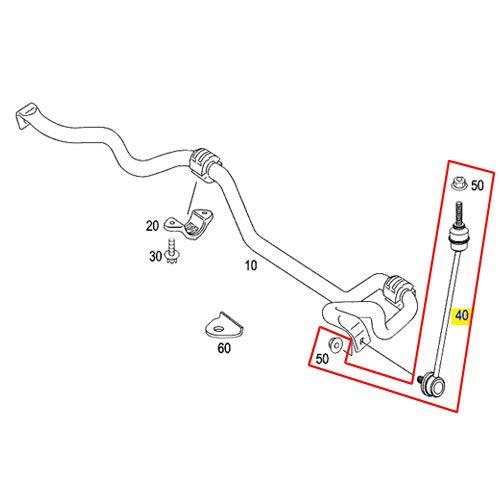 TRW製 ベンツ W221 フロント スタビリンクロッド/スタビライザーリンクロッド 左右 エアサス車用 2213200189 ...