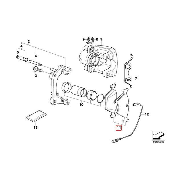 BMW JURID製 BMW E46 325i 330i 330xi 330Ci M3 M3CSL リア/リヤ ブレーキパッド 左右 ...