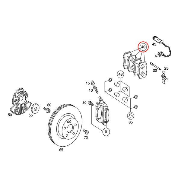 JURID製 ベンツ SLクラス R129 R230 SL320 SL500 SL600 SL350 SL550 フロント ブレーキパッド ...