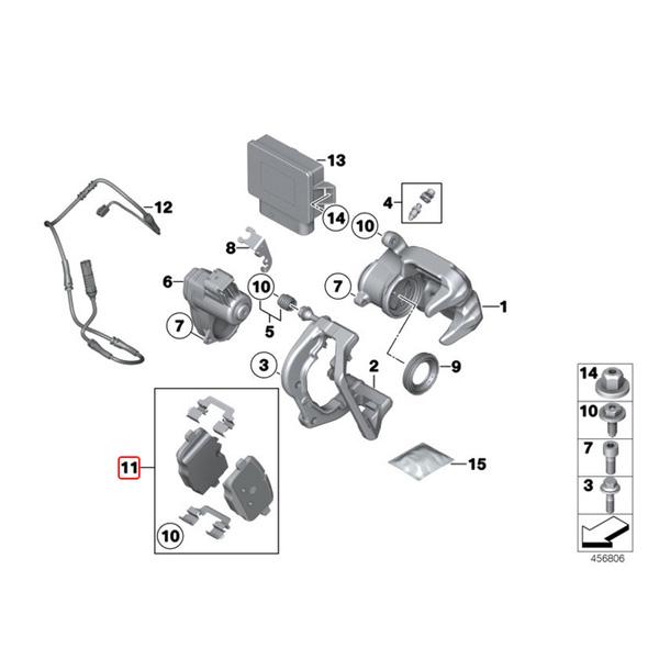 JURID製 BMW X3/F25 X4/F26 xDrive20d 20i 28i 35i M40i リア/リヤ ブレーキパッド 左右 ...