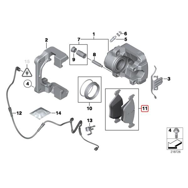 BMW JURID製 F10 F11 523i フロント ディスクブレーキパッド 左右セット 34116775310 34116796844 ...