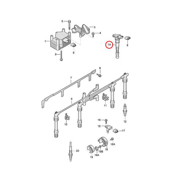 フォルクスワーゲン Karlyn製 VW GOLF PLUS V VI ゴルフ 5M/521 ゴルフ5 1K ゴルフ6 5K 517 イグニッションコイル 07K905715C ...