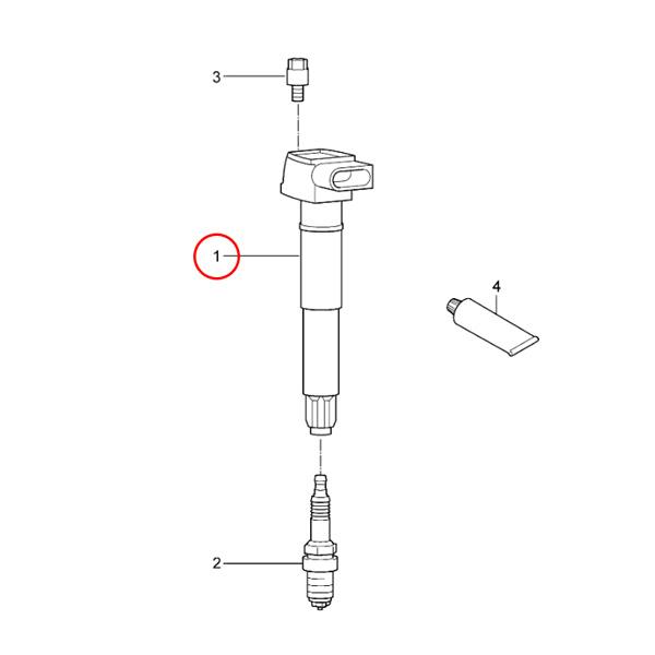 PORSCHE Karlyn製 Porsche ポルシェ Cayenne カイエン 92A 2010年式〜 イグニッションコイル ...