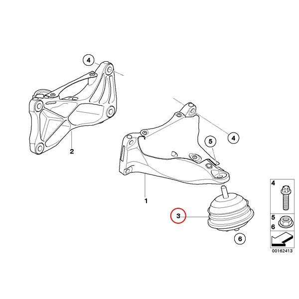BMW 純正OEM LEMFORDER製 BMW 3シリーズ E36 E46 E90 エンジンマウント 左右セット11812283798 M3 ...