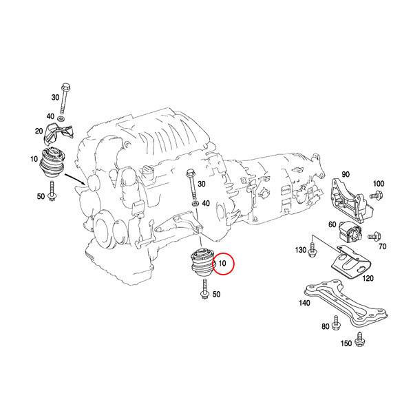 Mercedes-Benz 純正OEM LEMFORDER ベンツ W219 C209 A209 CLS350 CLK350 エンジンマウント ...