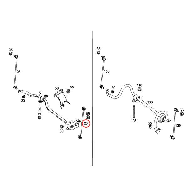 Mercedes-Benz（メルセデス・ベンツ） 純正OEM LEMFORDER製 ベンツ W447 V220d フロント スタビリンクロッド ...