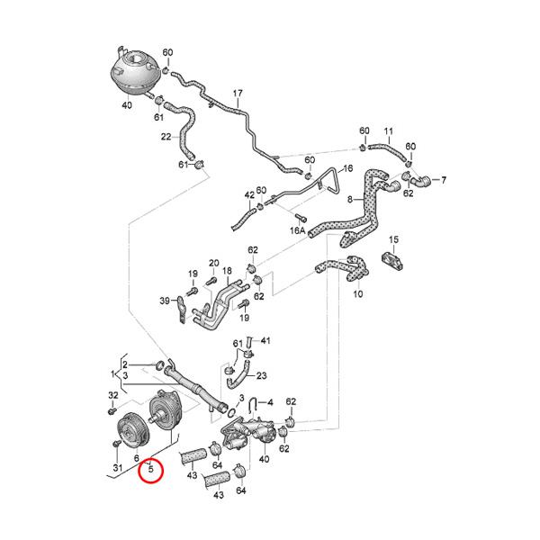 フォルクスワーゲン MAGNETI MARELLI VW GOLF PLUS V VI ゴルフ 5M/521 1K 5K/AJ 517 ウォーターポンプ 03C121004F ...