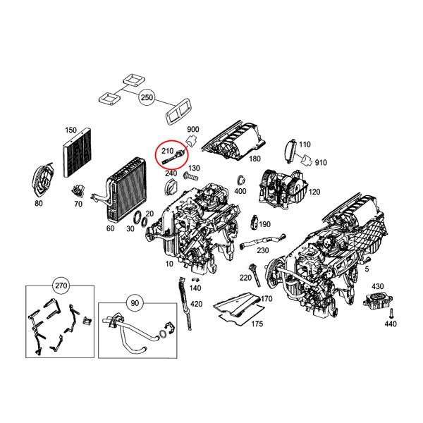 Mercedes-Benz MAHLE-BEHR製 ベンツ W204 W203 C180 C200 C230 C240 C250 C280 C300 C320 C350 C32AMG ...